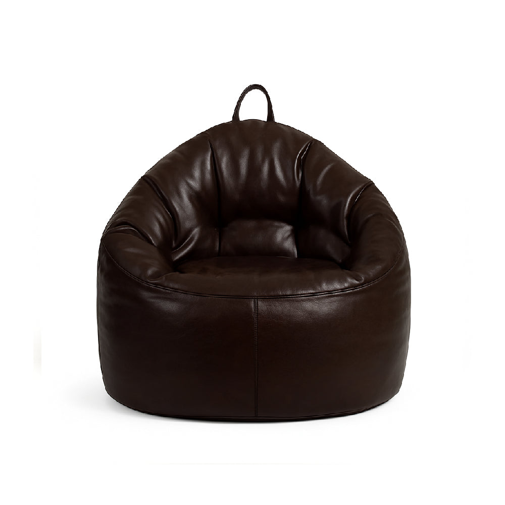 Pouf poire cuir marron | Le Pouf Poire